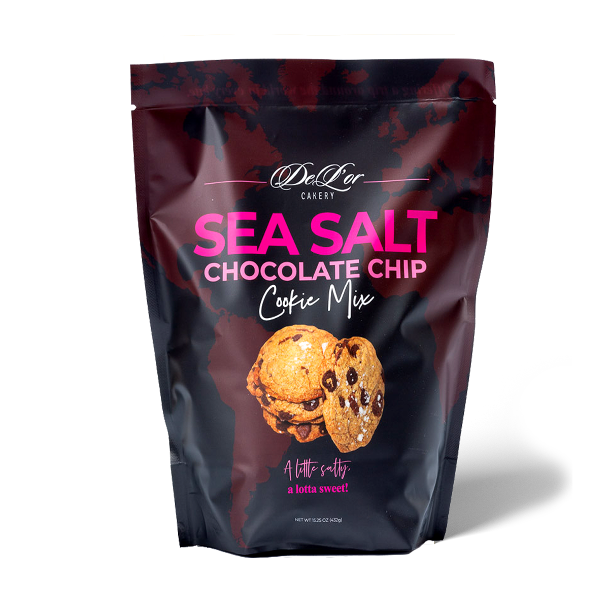 Chocolate Sea Salt Cookies | Chocolate Cookie Mix | DE LOR CAKERY