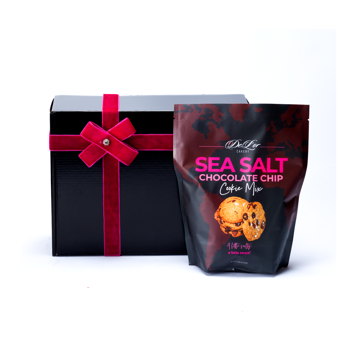 Chocolate Sea Salt Cookies | Chocolate Cookie Mix | DE LOR CAKERY